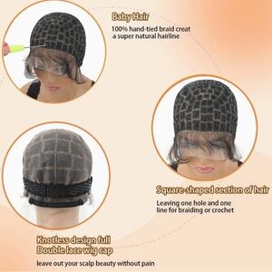 Hair | Full Lace Hd Cap For Crochet Braids Nwt | Poshmark